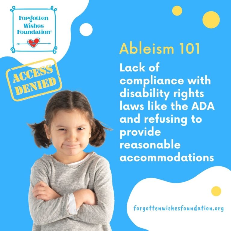 What is Ableism - Forgotten Wishes Foundation